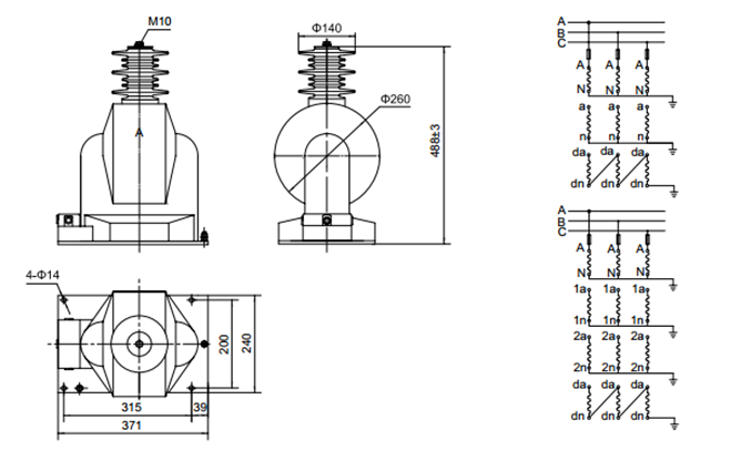 Protection Zero Sequence Current Transformer , General Electric Current ...