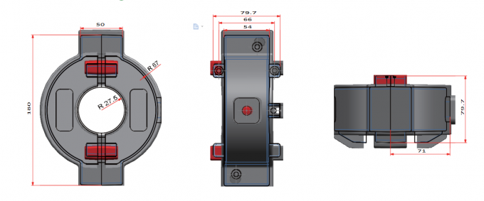 Outdoor Waterproof Split Core Current Transducer 1500A Medium Voltage